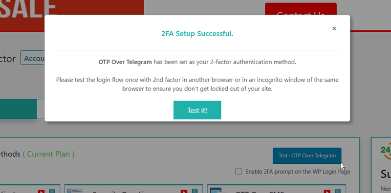 How to setup OTP over Telegram for two factor authentication? | OTP ...