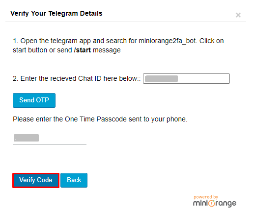 How to setup OTP over Telegram for two factor authentication? | OTP ...